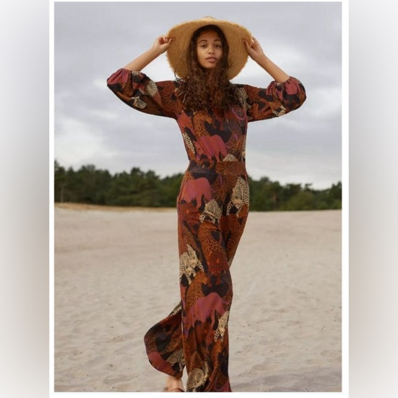 FARM Rio | Pants & Jumpsuits | Farm Rio Animalia Mirana Jumpsuit Medium ...